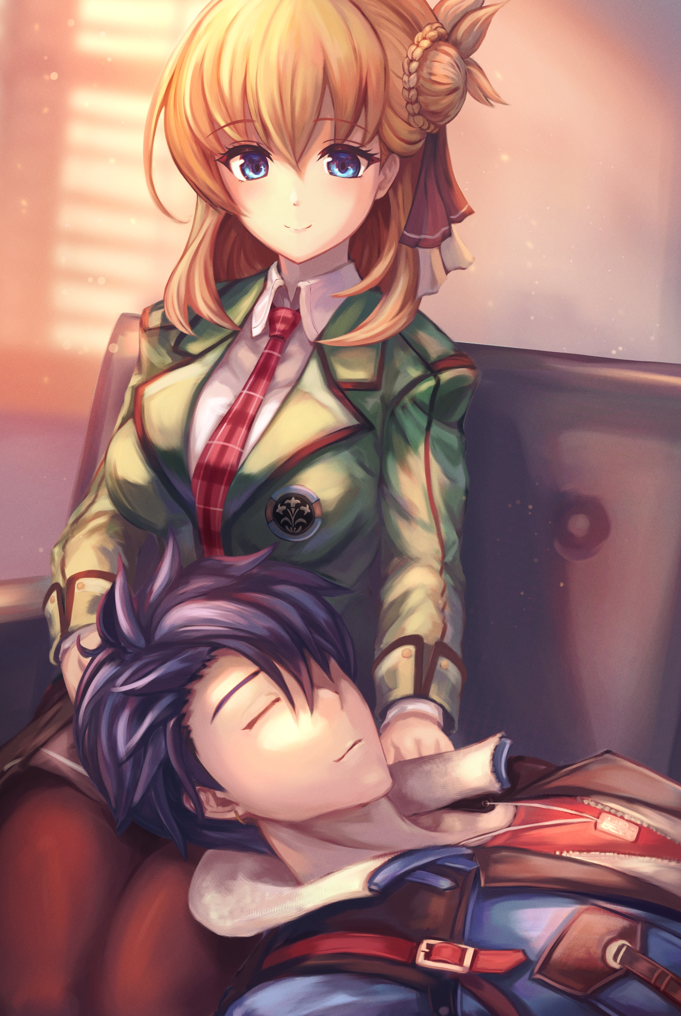 denchi more power eiyuu densetsu kuro no kiseki agnes claudel van arkride pantyhose seifuku ...